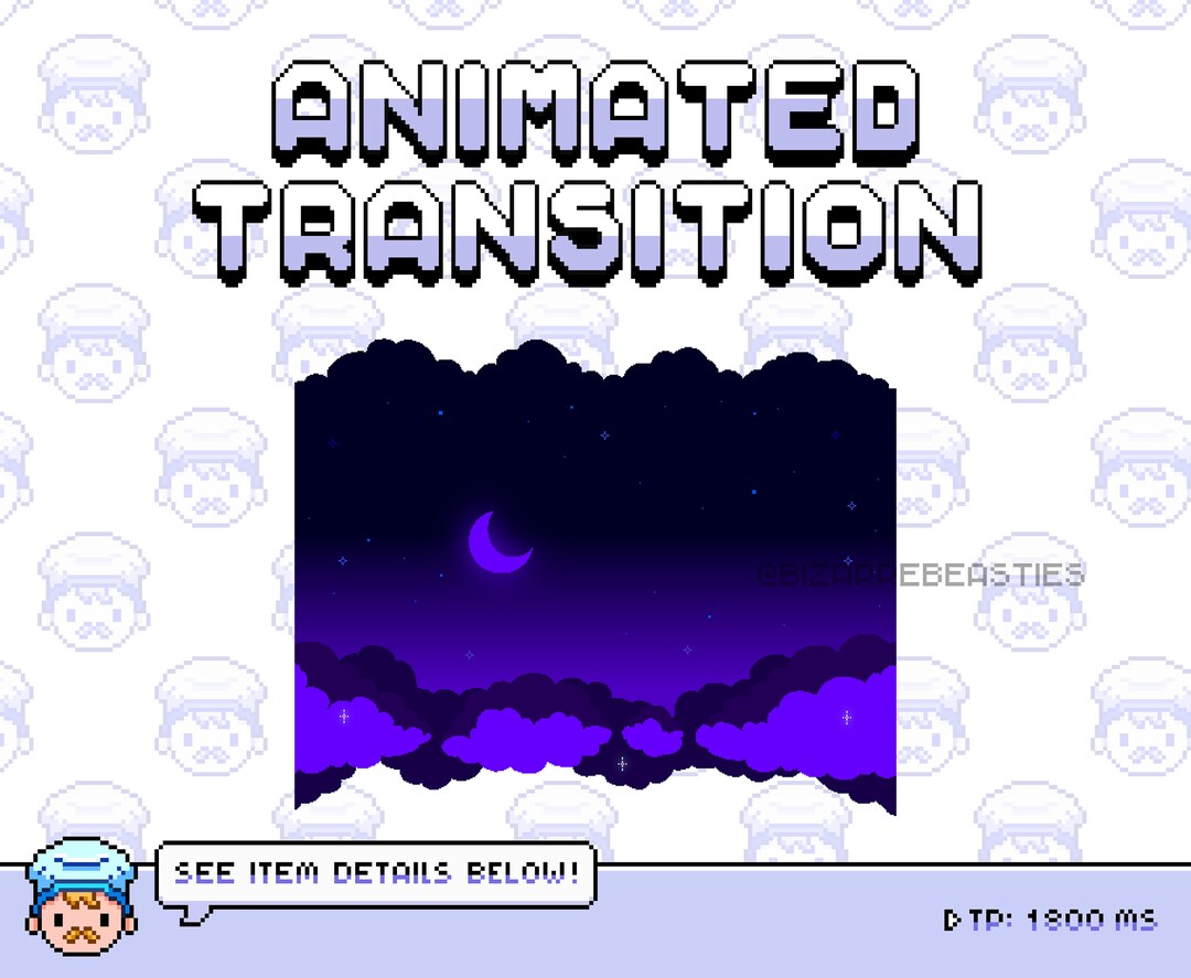 Cute Animated Twitch Stinger Transition ~ Animated Stream Transitions ...