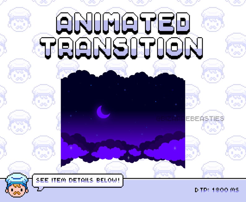 Cute Animated Twitch Stinger Transition ~ Animated Stream Transitions ...