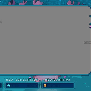 Premium Animated Twitch Overlay ~ Cute Pixel Art Stream Overlay, Just ...