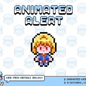Cute Animated Stream Alert Twitch Alert, Alert Box, Animated Alert ...