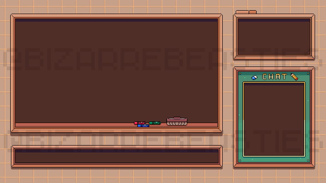 Cute Japanese School Twitch Overlay 8bit Pixel Art Twitch | Etsy