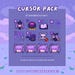 Kawaii Mouse Cursors Pack - 12 Designs - Desktop Decor, Cute Pixel Art ...