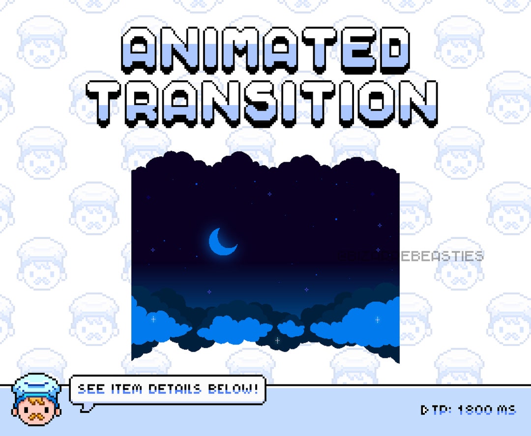Cute Animated Twitch Stinger Transition ~ Animated Stream Transitions ...