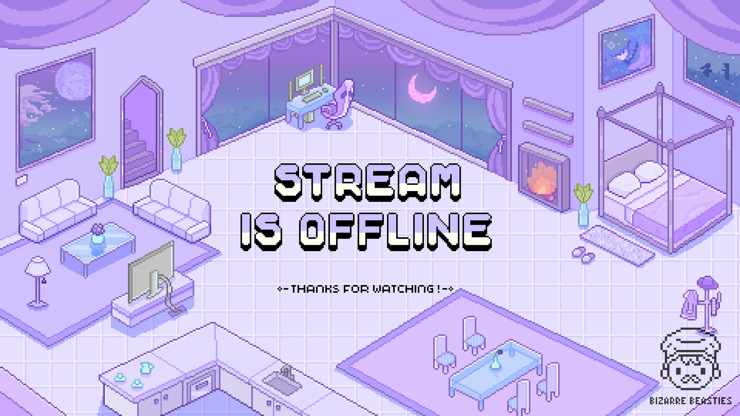 Digital Drawing & Illustration Art & Collectibles Offline Brb ~ Kawaii ...