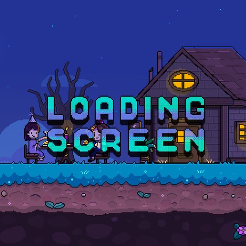 Cute Animated Loading Screen 8bit Pixel Art Cottage | Etsy