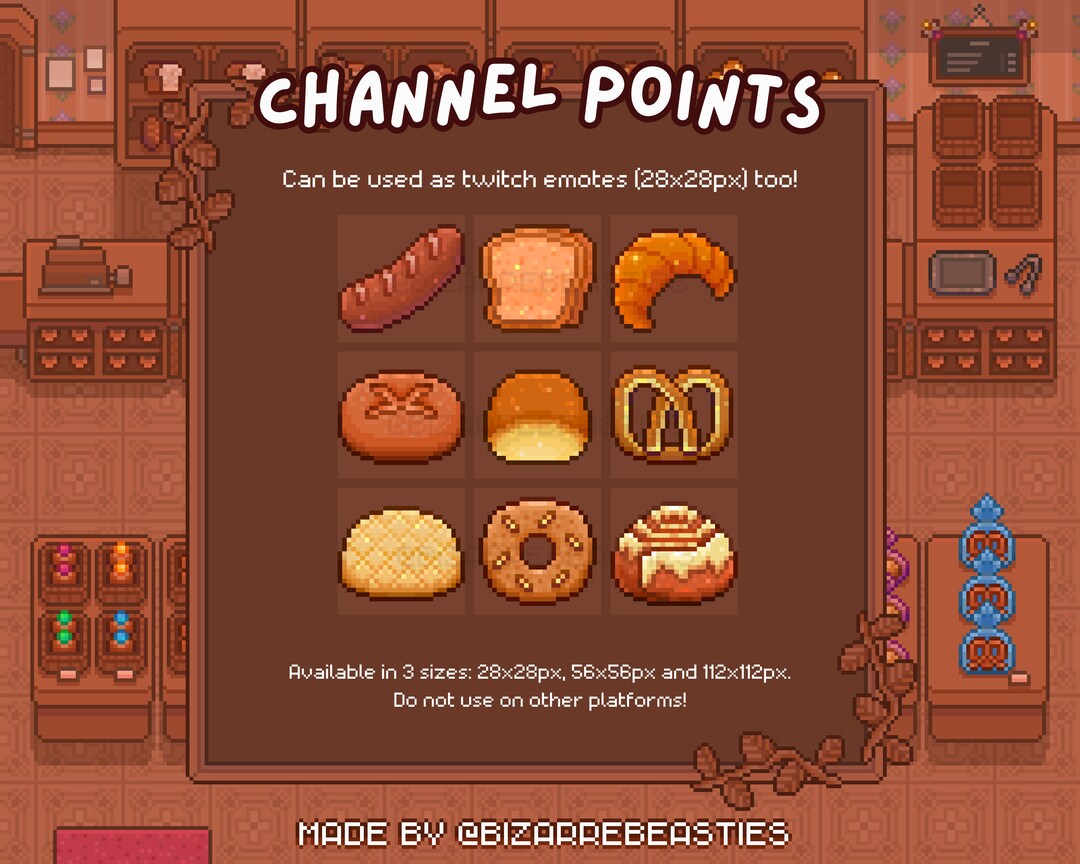 9 Twitch Emotes / Channel Points Pack - Pixel Art Stream Bits Sub ...