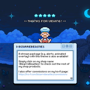 4x Pixel Art Animated Twitch Stream Screens - Cute Offline Banners ...