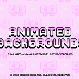 8x Cute Animated Backgrounds Pack for Streaming, Twitch, Youtube, Zoom ...