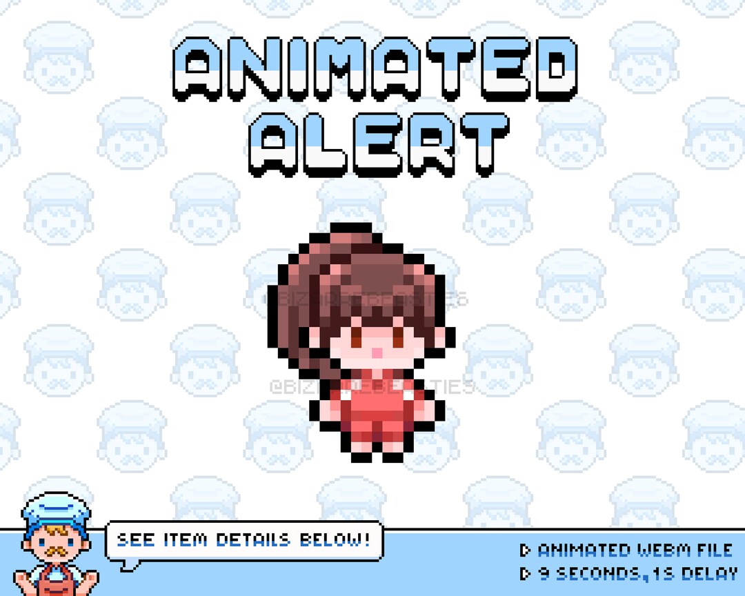 Cute Animated Stream Alert Twitch Alert Alert Box Animated - Etsy