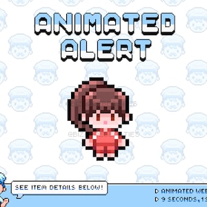 Cute Animated Stream Alert Twitch Alert Alert Box Animated - Etsy
