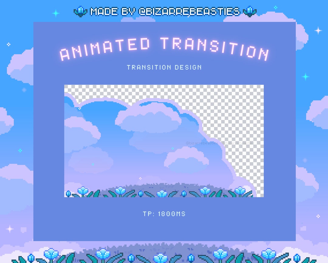 Cute Animated Twitch Stinger Transition ~ Animated Stream Transitions ...