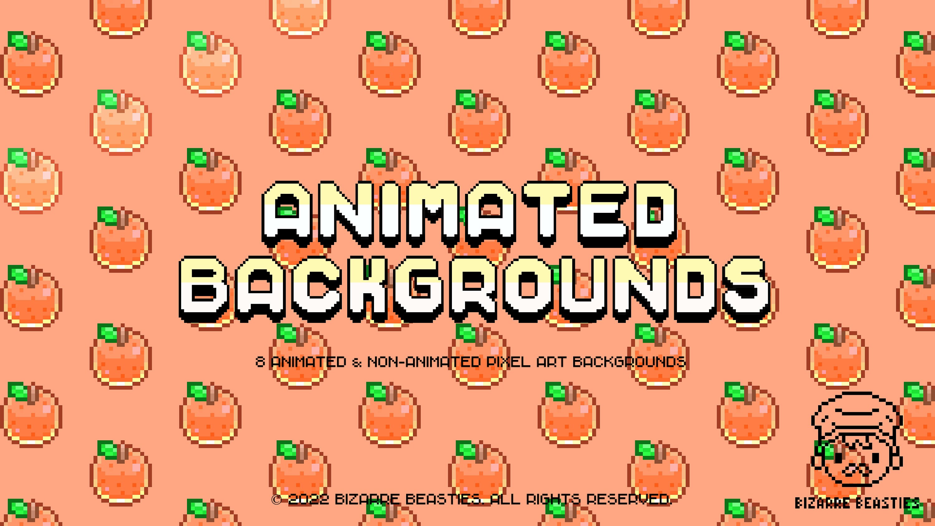 8x Cute Animated Backgrounds Pack for Streaming Twitch - Etsy