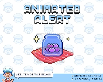 Cute Animated Stream Alert Twitch Alert Alert Box Animated - Etsy