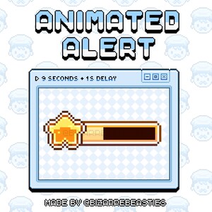 Cute Animated Stream Alert Twitch Alert, Alert Box, Animated Alert ...