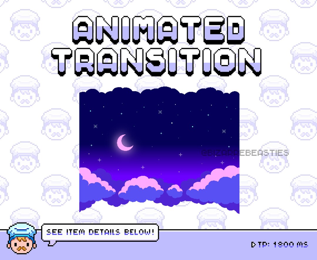 Cute Animated Twitch Stinger Transition ~ Animated Stream Transitions ...