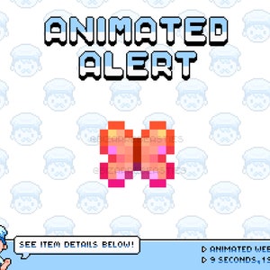 Cute Animated Stream Alert ~ Twitch Alert, Alert Box, Animated Alerts ...