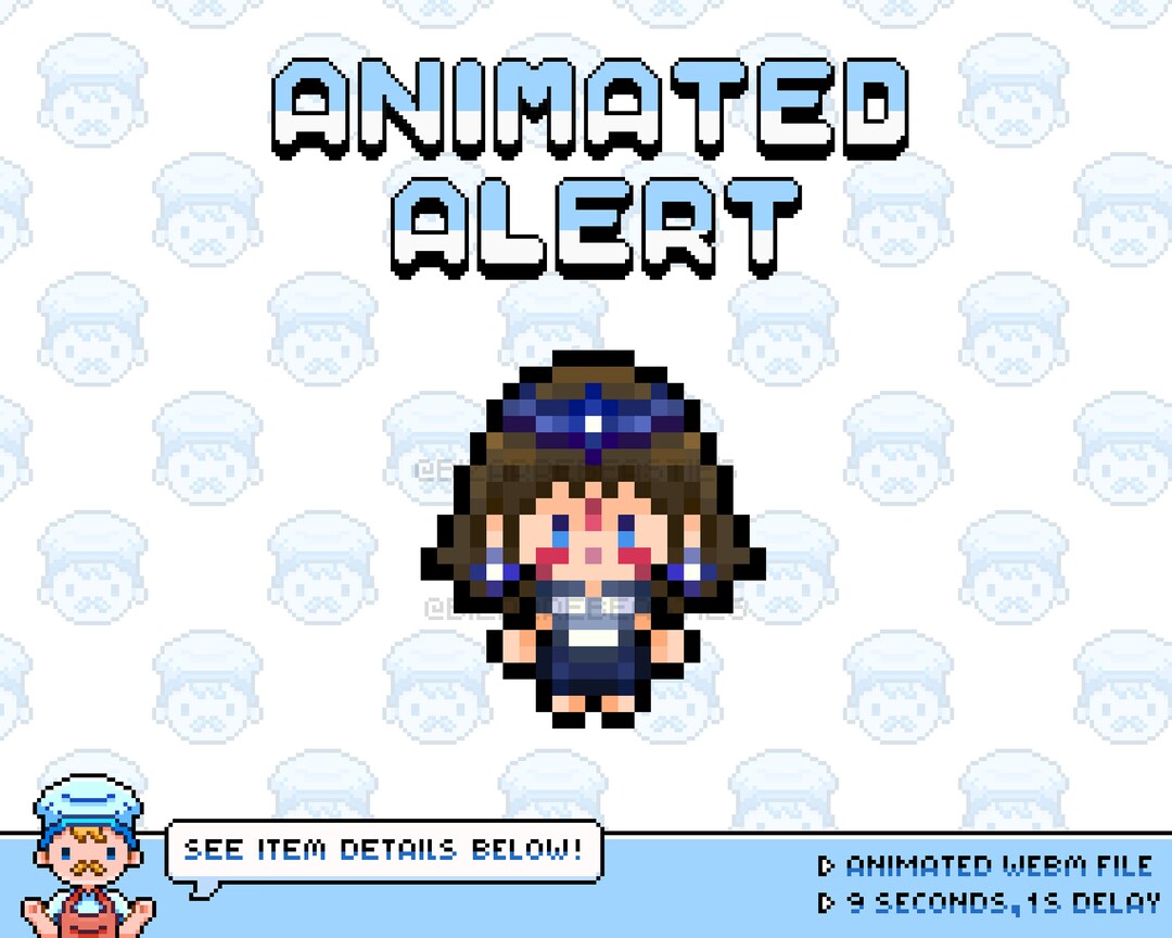 Cute Animated Stream Alert Twitch Alert, Alert Box, Animated Alert ...