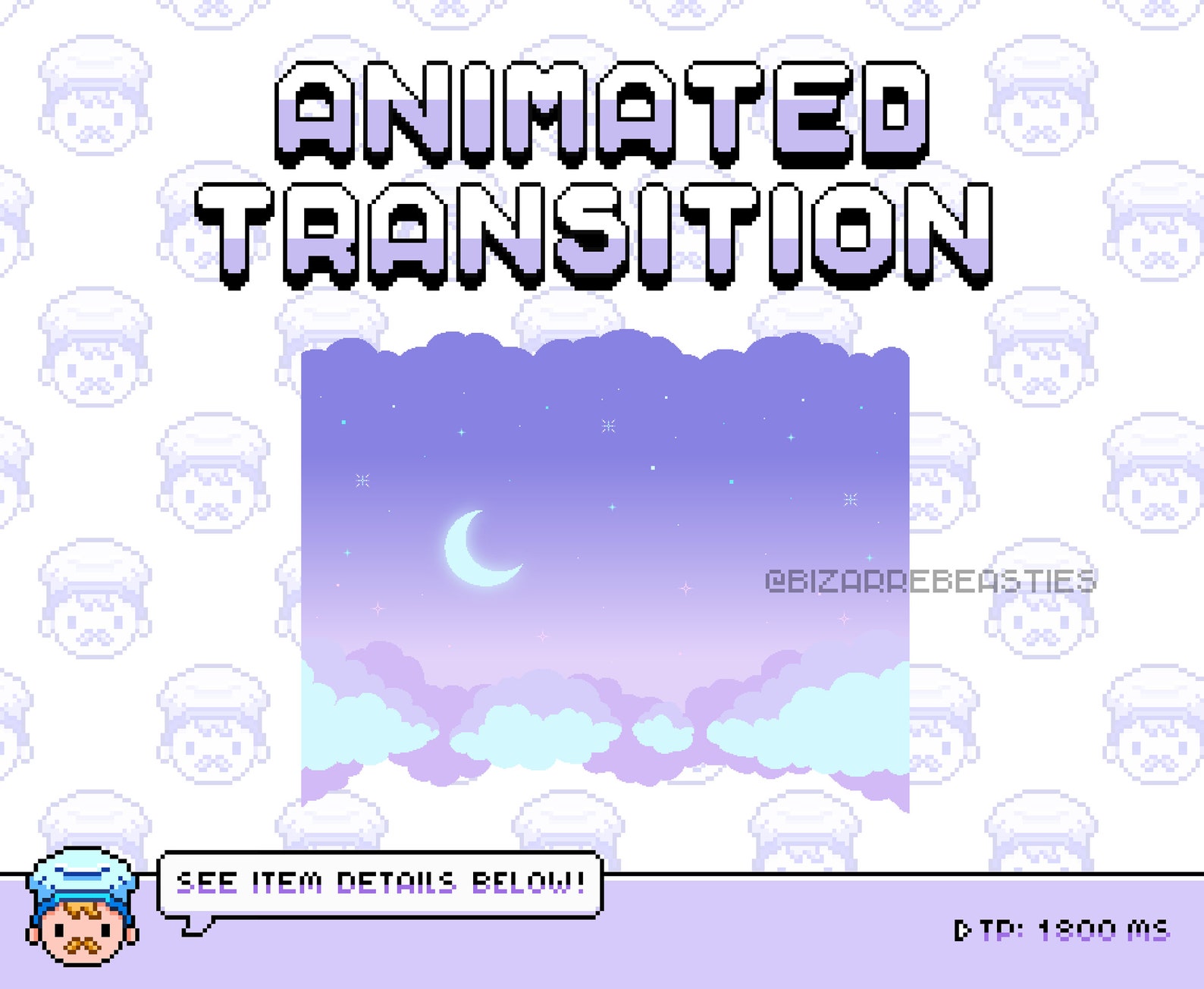 Cute Animated Twitch Stinger Transition ~ Animated Stream Transitions ...