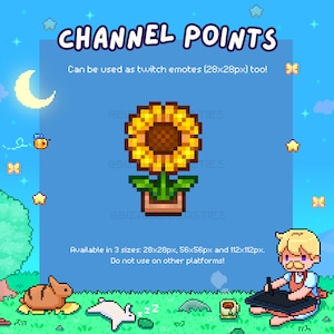 Twitch Emote / Channel Point / Digital Sticker / Stream Decor - Pixel ...