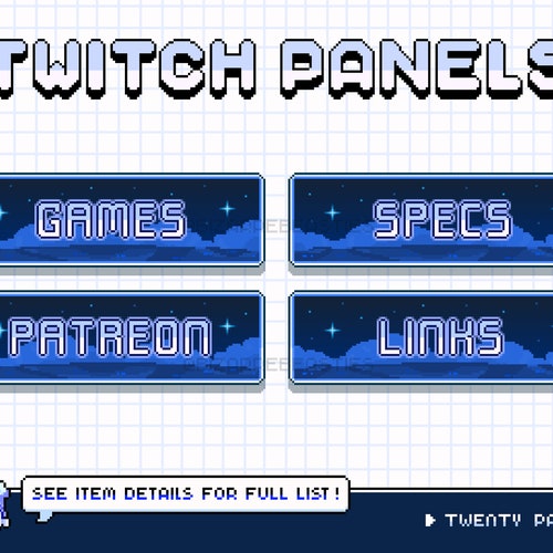 4x Cute Animated Twitch Stream Screens Pack 8bit Pixel Art - Etsy