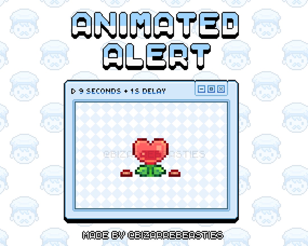 Cute Animated Stream Alert ~ Twitch Alert, Alert Box, Animated Alert ...