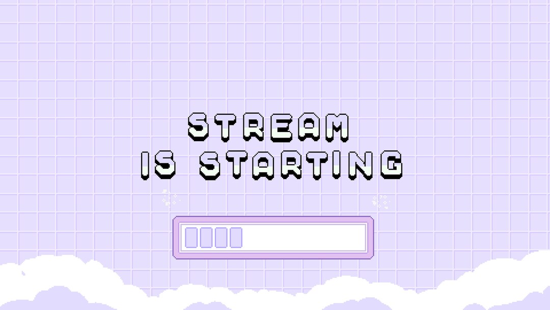 Cute 4x Animated Twitch Stream Screens Pack~ 8bit Pixel Art Animation ...