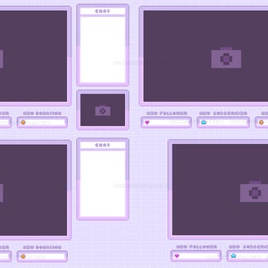 Cute Pixel Art Animated Stream Overlay Pack: Simple, Twitch , Chat ...