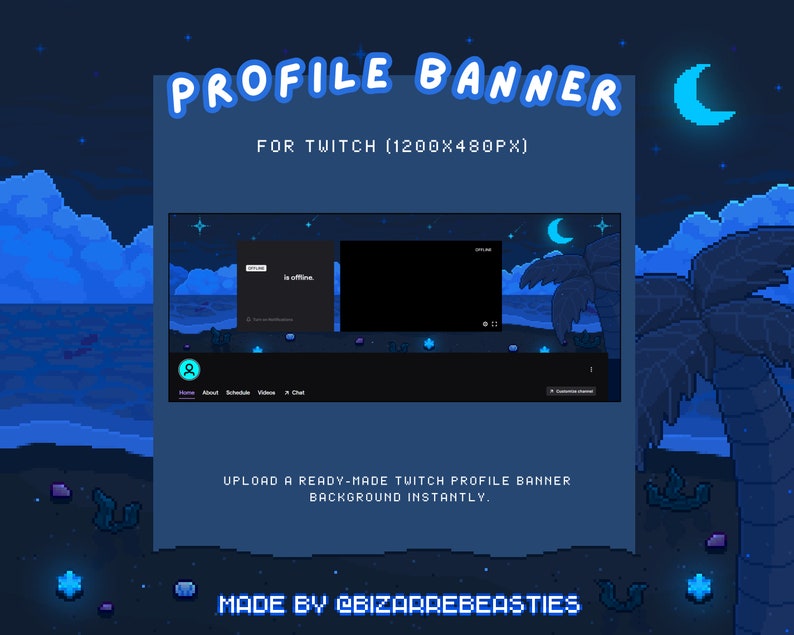 Pixel Art Twitch Stream Package - Animated Overlays, Scenes, Panels ...