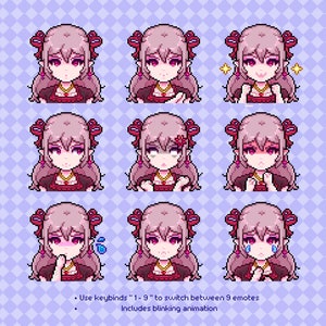 Premade Png-tuber Model Only 1 Available Pixel Art Pngtuber Vtuber ...