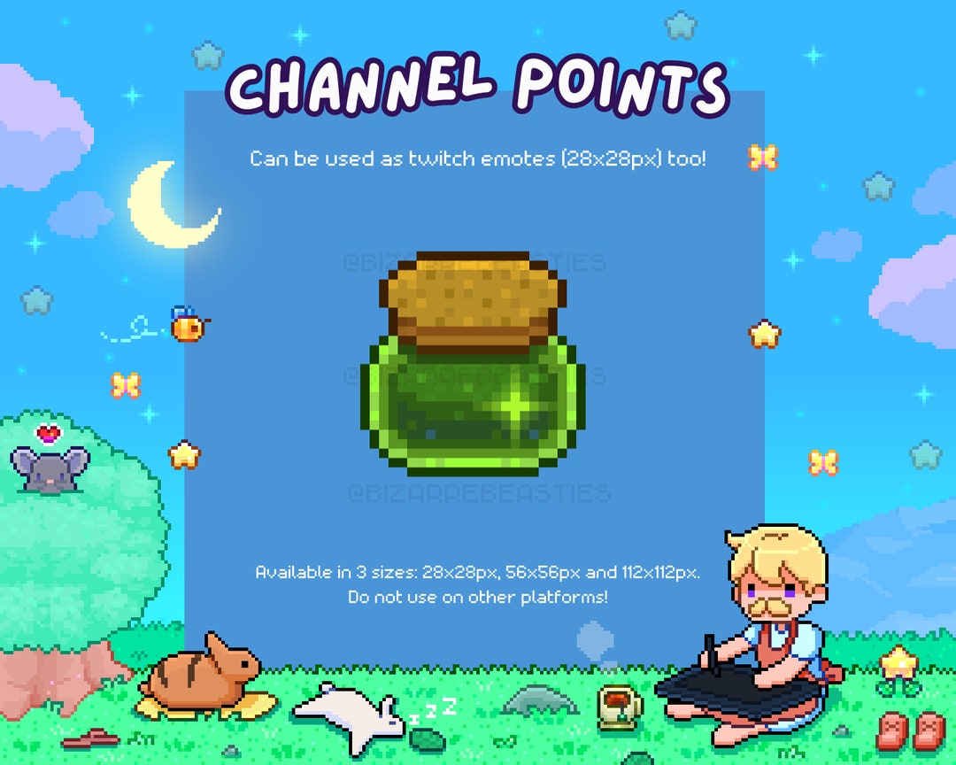 Twitch Emote / Channel Point / Digital Sticker / Stream Decor - Pixel ...