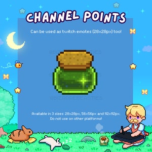 Twitch Emote / Channel Point / Digital Sticker / Stream Decor - Pixel ...