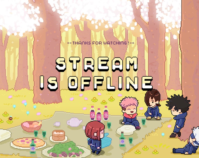 4x Cute Premium Animated Twitch Offline Banners 8bit Pixel - Etsy