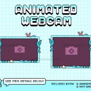 Cute Animated Webcam ~ Animated Twitch Overlays, Pixel Art Stream ...