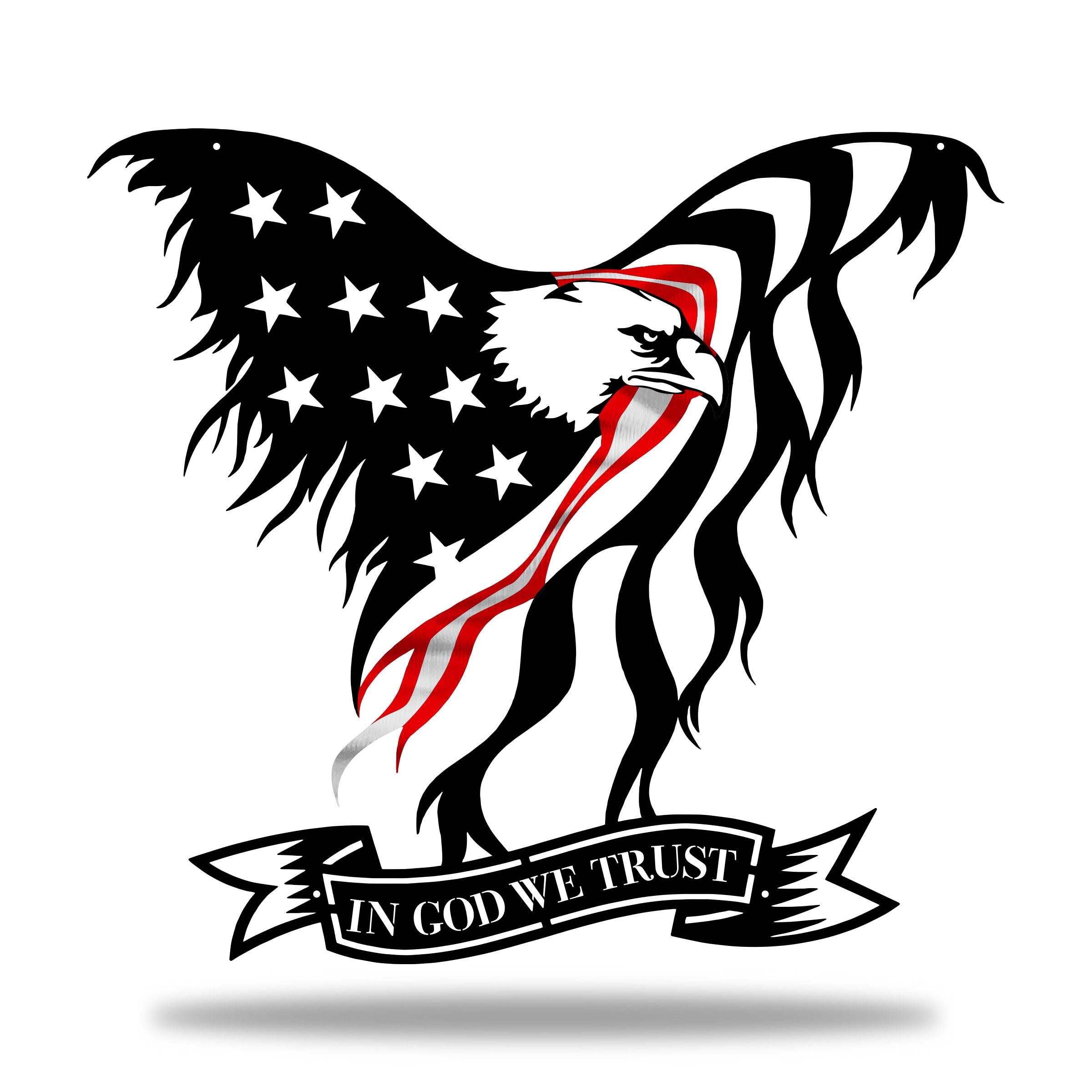 Firefighter in God We Trust Eagle - Etsy