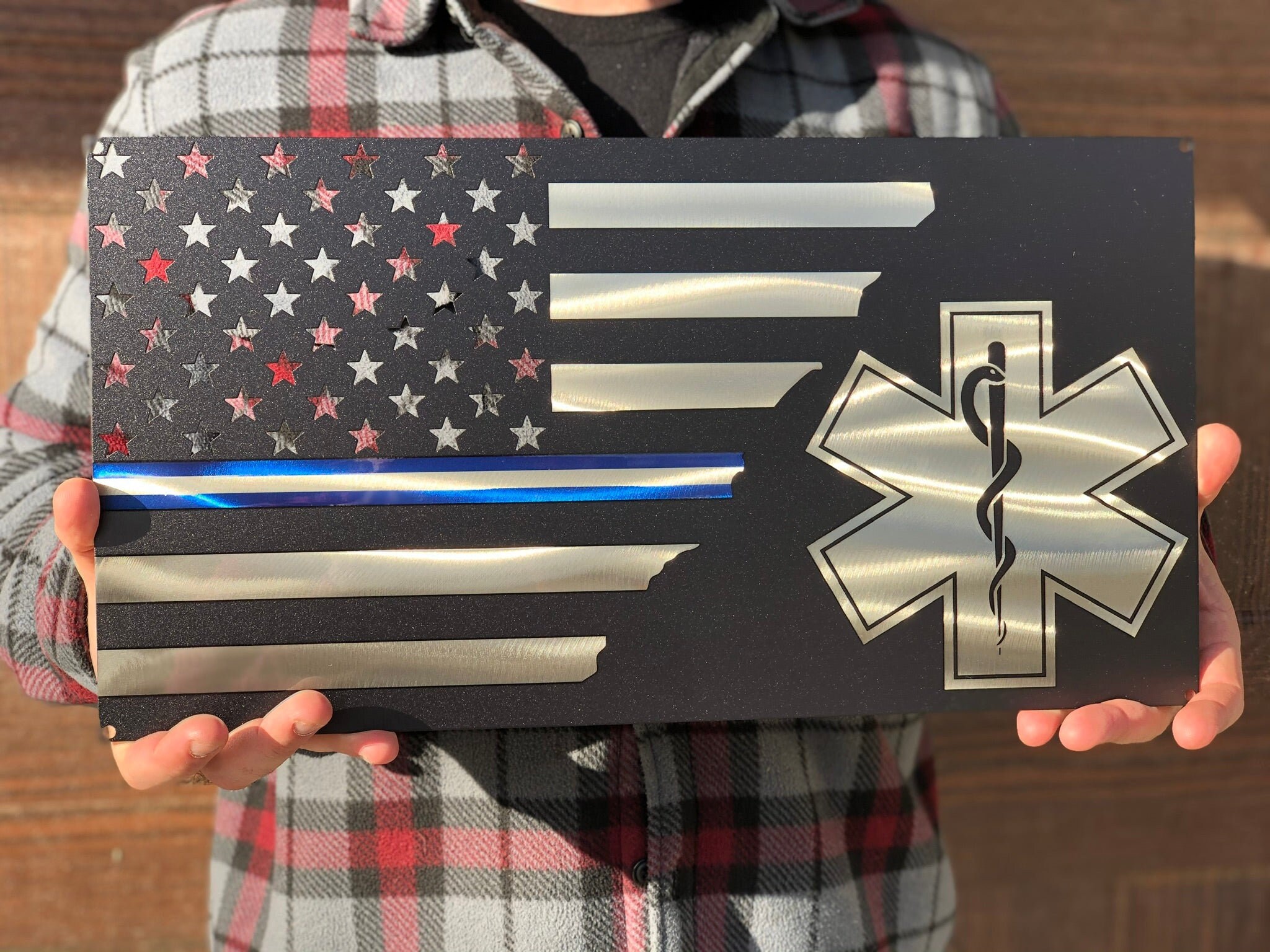 EMS American Split Flag - Etsy