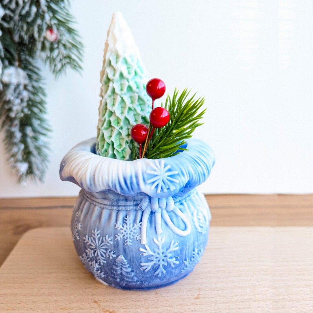 Christmas Tree and Santa Claus Bag Soap | Handmade Glycerin Soap 290g ...