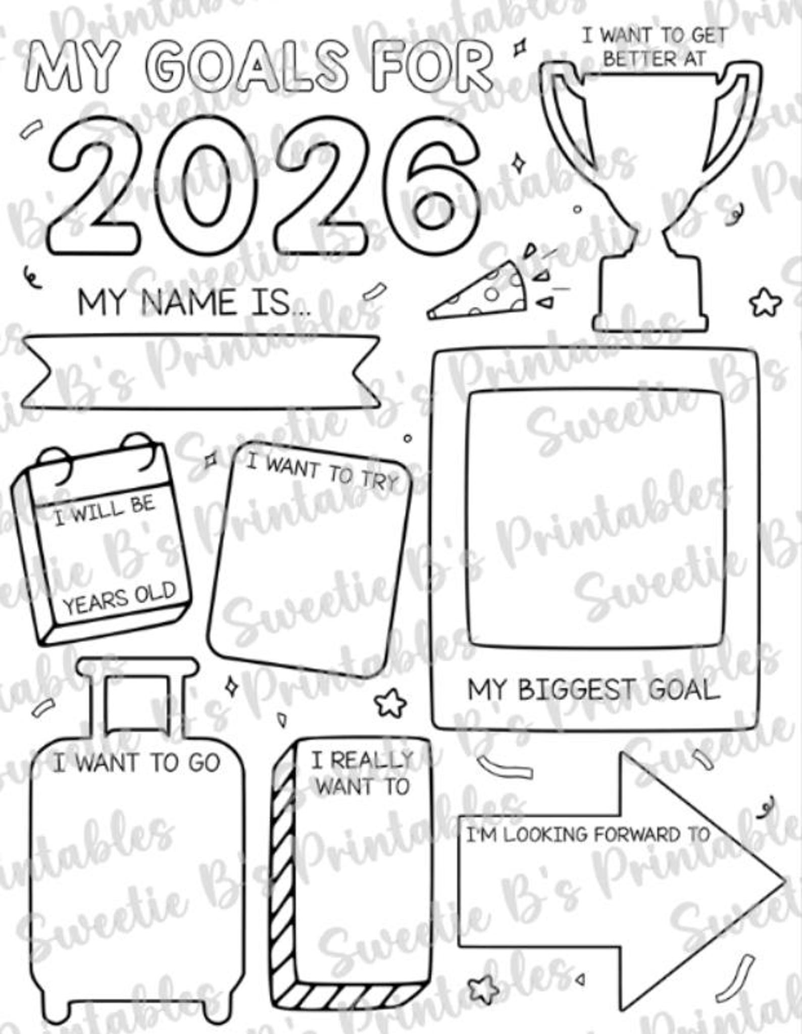 INSTANT DOWNLOAD - All About My 2025 Printable - My Goals for 2026 ...