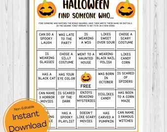 INSTANT DOWNLOAD Halloween Trivia Game Printable - Autumn Game ...