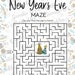 INSTANT DOWNLOAD New Year's Eve Maze Printable - NYE Game Printable ...