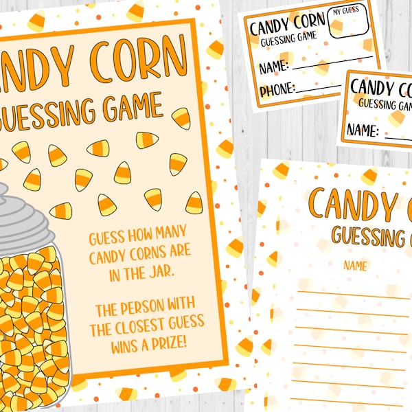Candy Corn Printable - Etsy