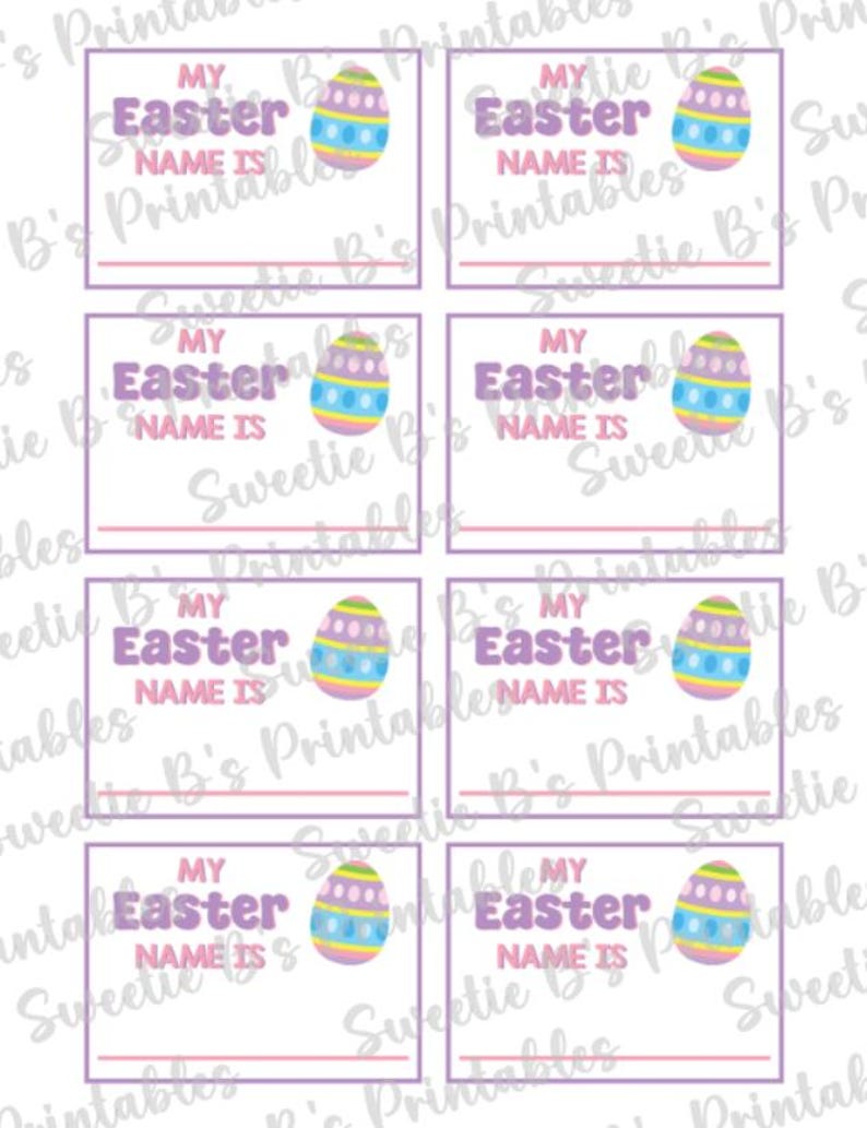 INSTANT DOWNLOAD What's Your Easter Name Printable - Easter Party Game ...