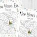 INSTANT DOWNLOAD New Year's Eve Maze Printable - NYE Game Printable ...