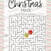 INSTANT DOWNLOAD Christmas Maze Printable - Christmas Game Printable ...