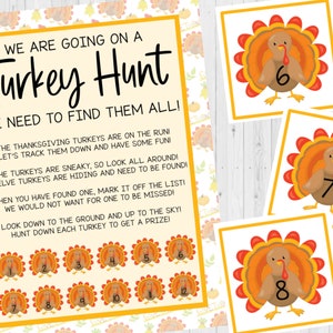 INSTANT DOWNLOAD Thanksgiving Scavenger Hunt Printable - Thanksgiving ...