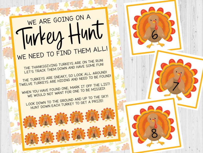INSTANT DOWNLOAD Thanksgiving Scavenger Hunt Printable - Thanksgiving ...