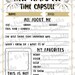 INSTANT DOWNLOAD - 2025 Time Capsule Worksheet - Year in Review ...