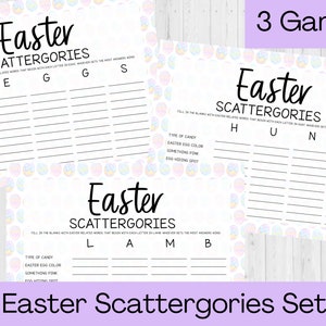 INSTANT DOWNLOAD Easter Scattergories Printable Game - Easter Game ...