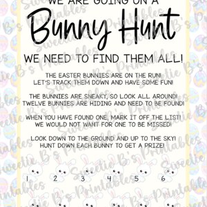 INSTANT DOWNLOAD Easter Scavenger Hunt Printable - Easter Game ...