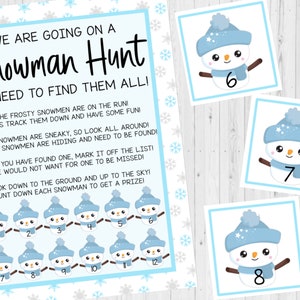 INSTANT DOWNLOAD Winter Scavenger Hunt Printable - Winter Game ...