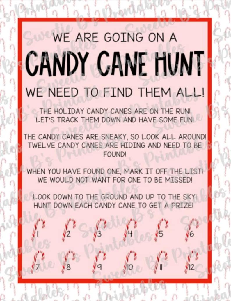 INSTANT DOWNLOAD Christmas Scavenger Hunt Printable Christmas Game ...